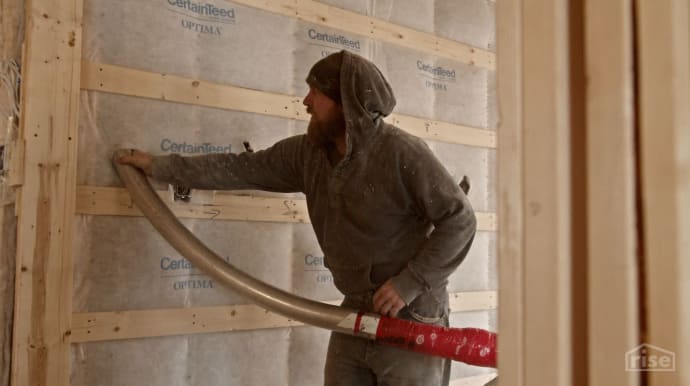 Cellulose Insulation for Double-Studded Walls