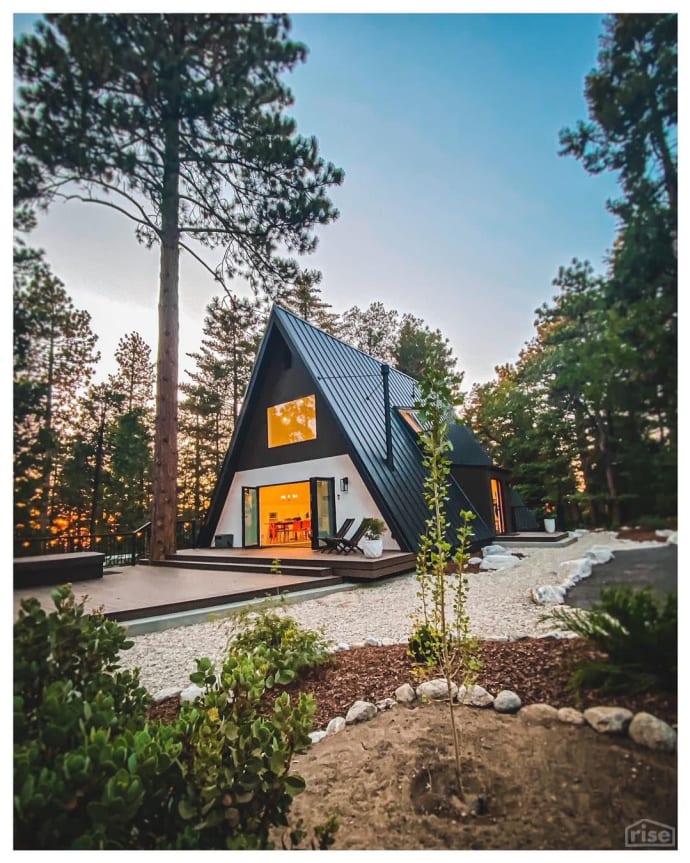 An A-Frame in the Woods Provides a Growing Family with Their First ...