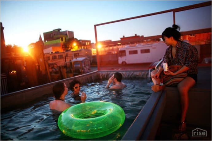 Stay Cool with a Shipping Container Pool