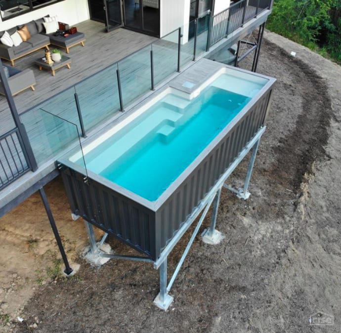 Stay Cool with a Shipping Container Pool