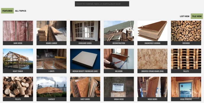 The Best Place to Easily Source and Discard Sustainable Wood Products