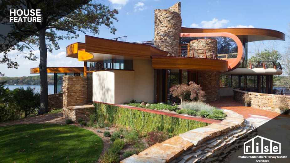 Dramatic Wisconsin Home Fuses Organic Architecture and Sustainability