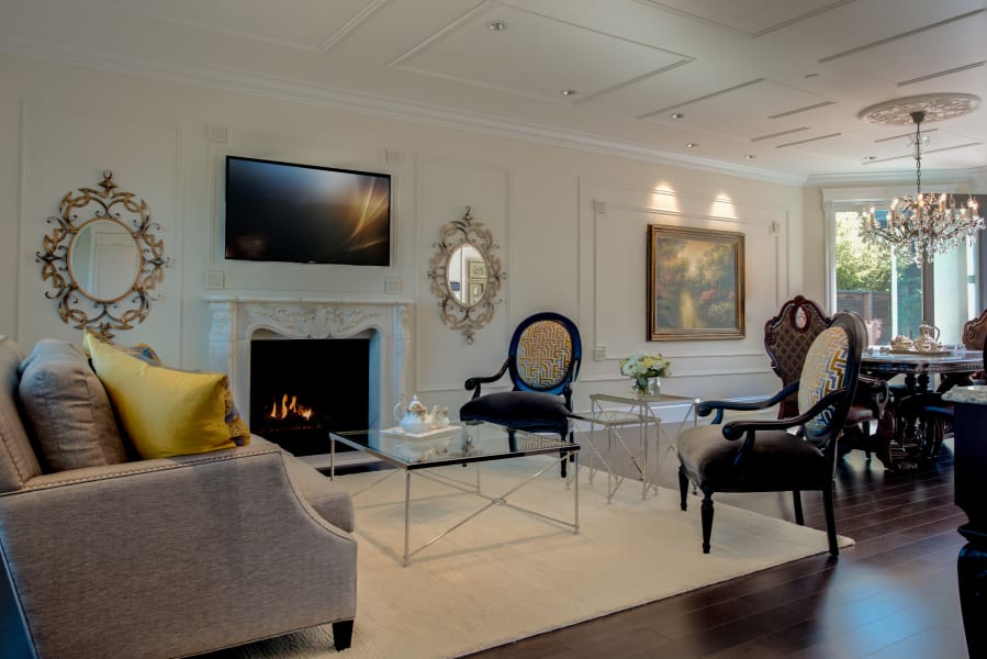 Rise | Living Room with Integrated LED by My House Design/Build Team Ltd.