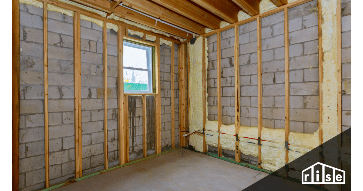 Insulating basement walls store