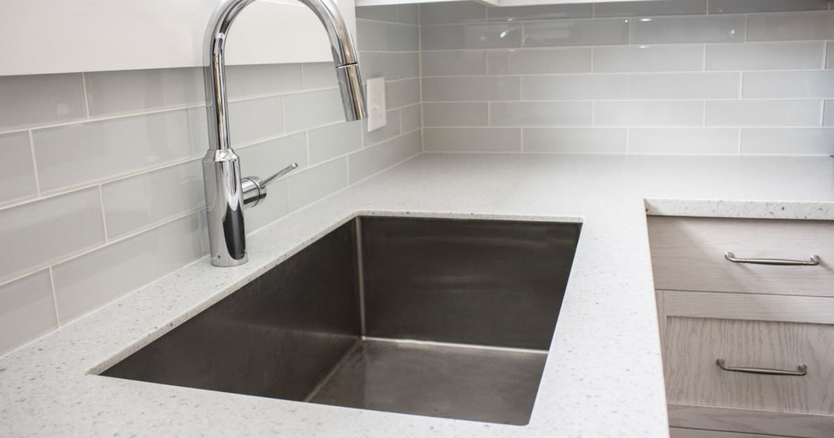 Rise | White Frosted Kitchen with Low-Flow Kitchen Faucet by Home Fashions