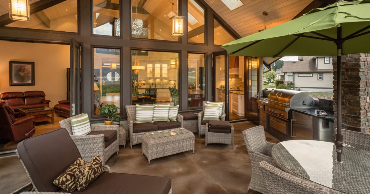 Rise | Patio with Tilt-and-Turn Patio Door by My House Design/Build ...