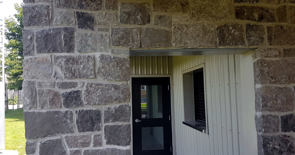 Rise | Stone Siding - Closeup with Stone Siding by Masonal Stone Inc