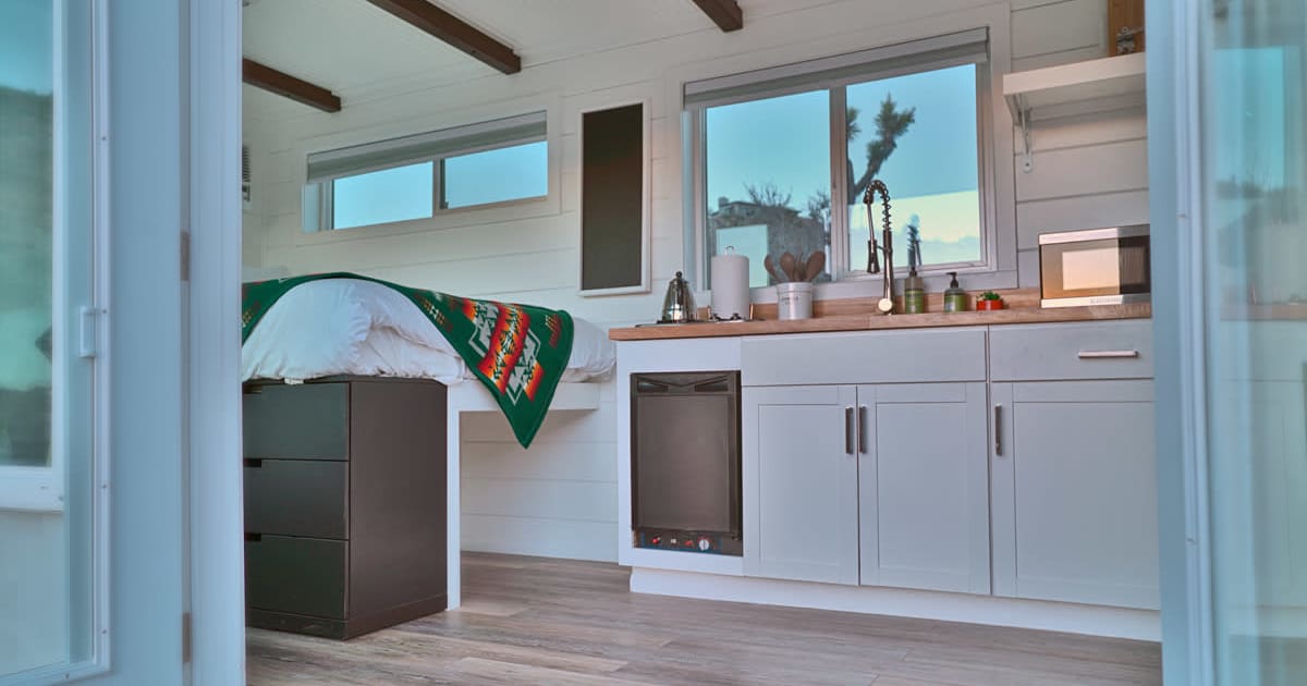 Container Home With White Kitchen with Shipping Container Home by ...