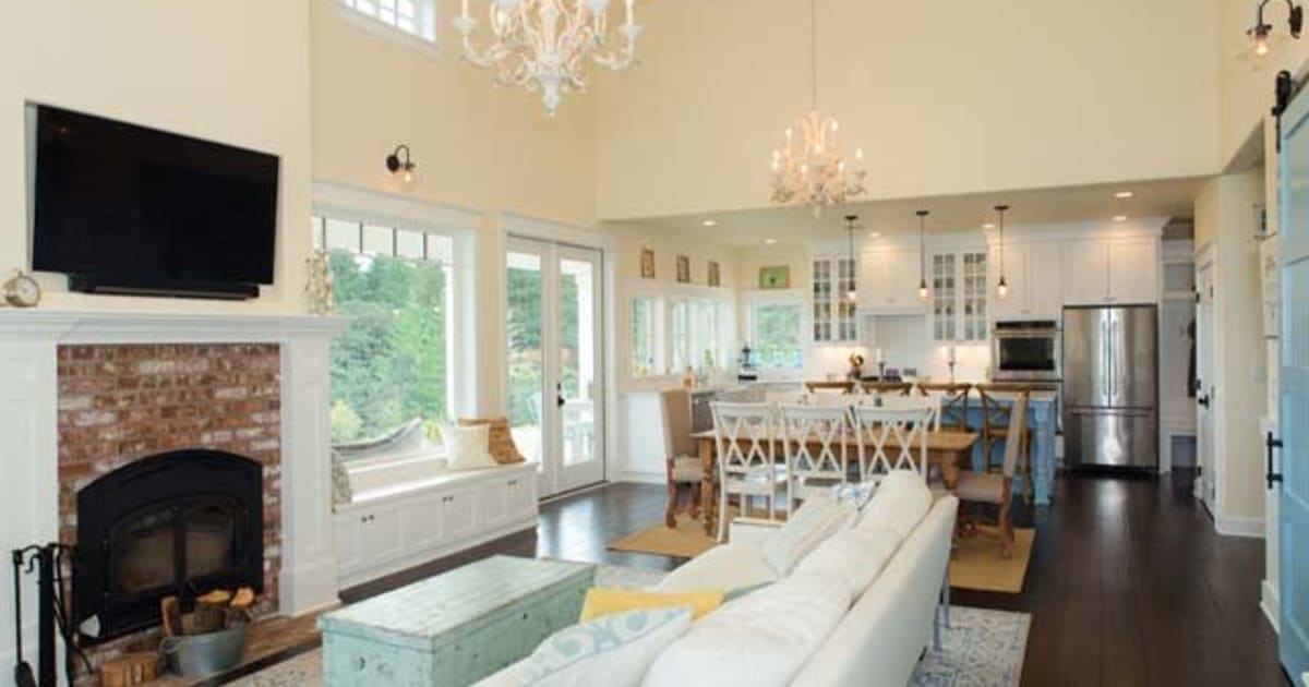 Rise | Living Room with Energy Star Exterior Door by Winsome Construction