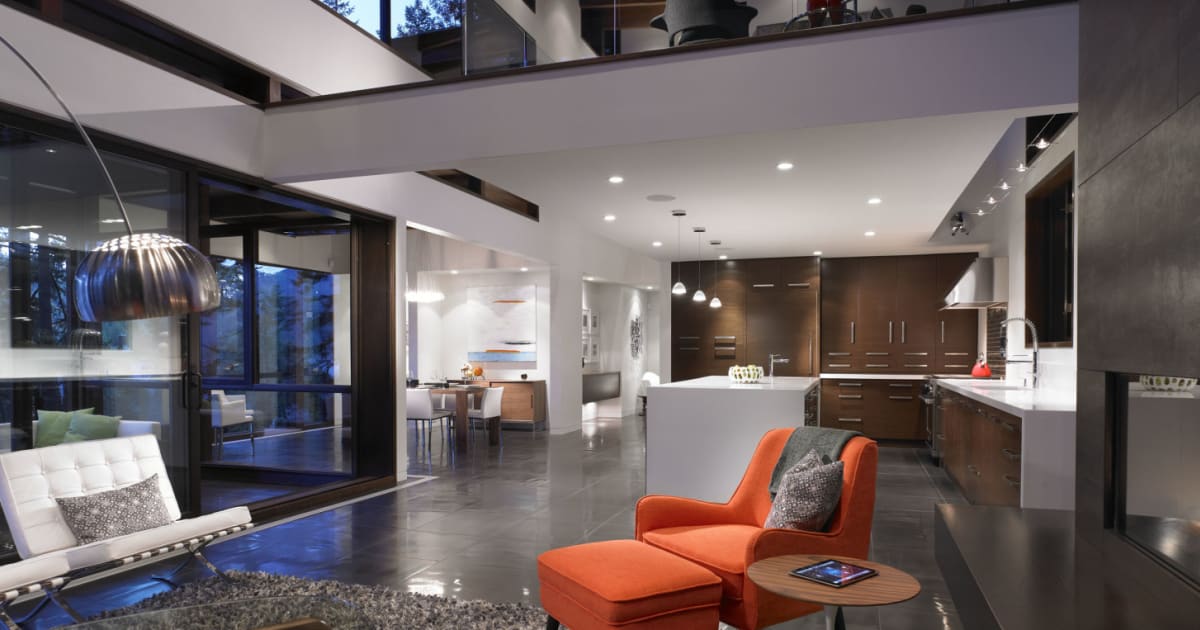 Rise | Open Concept with Integrated LED by My House Design/Build Team Ltd.