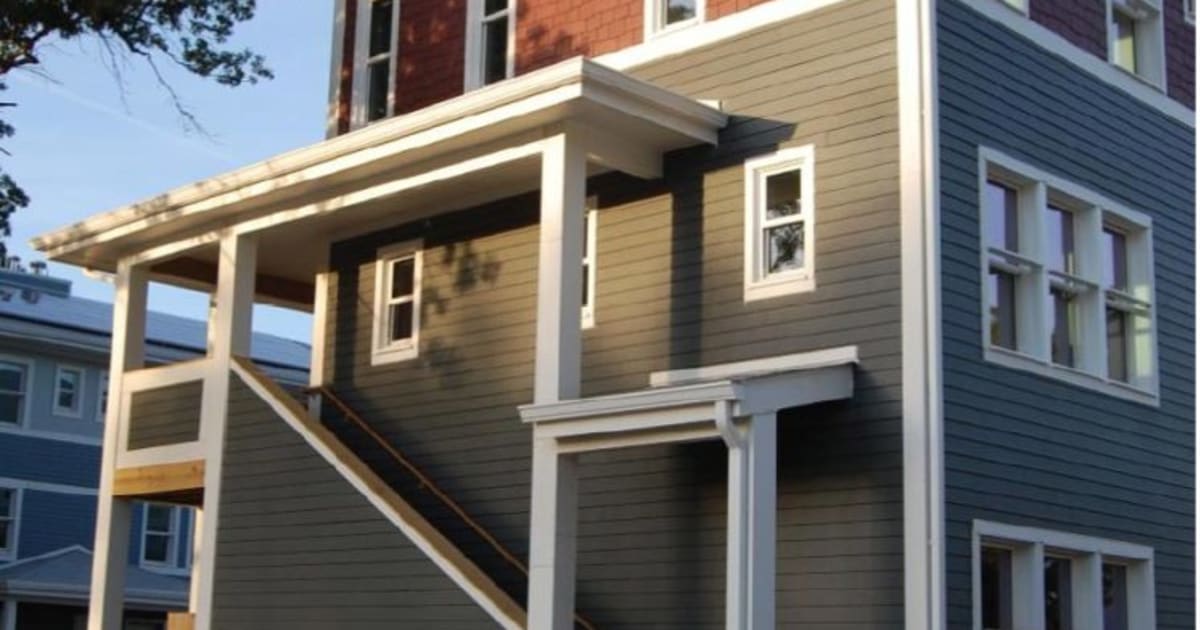 Rise | Two tone exterior with energy efficient windows with Double Hung ...