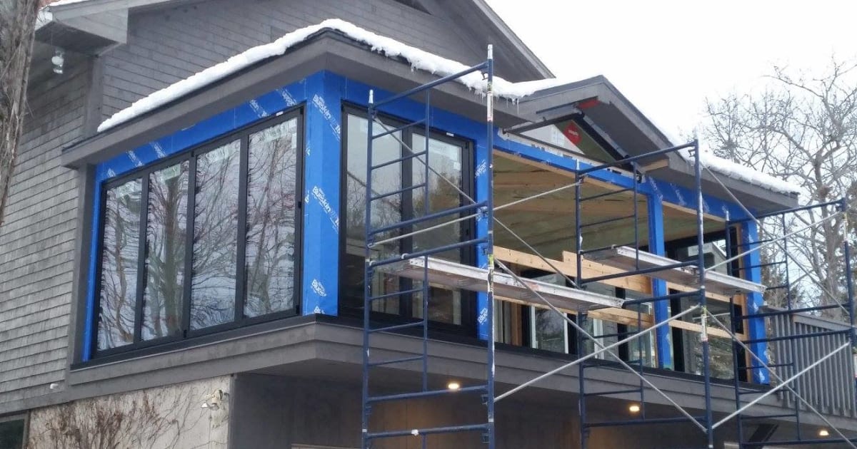 Rise | Blueskin control layer with NanaWall Windows and Doors with ...