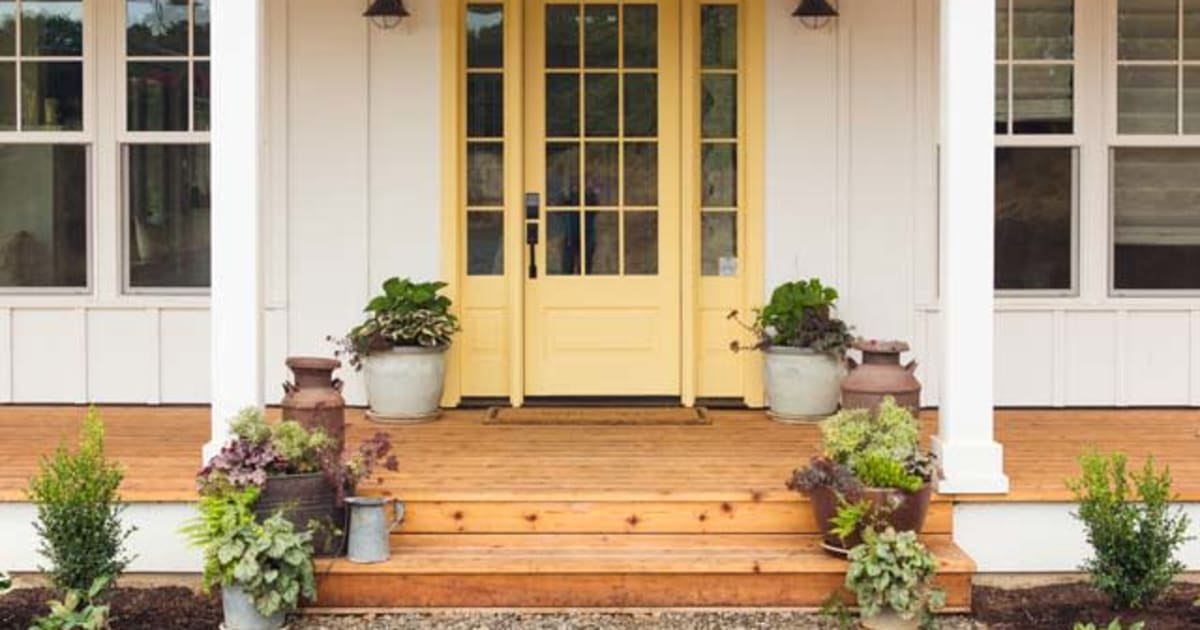 Entryway with Cedar Decking by Winsome Construction