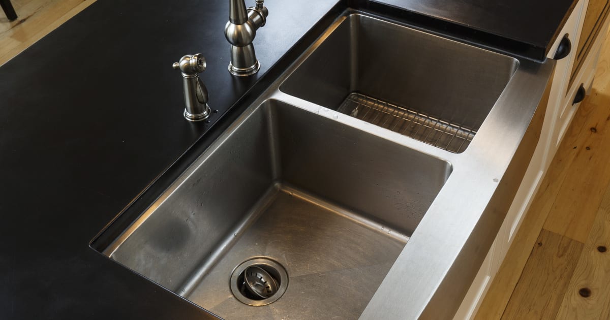 Rise | Red Castle Kitchen Sink and Faucet with Low-Flow Kitchen Faucet ...