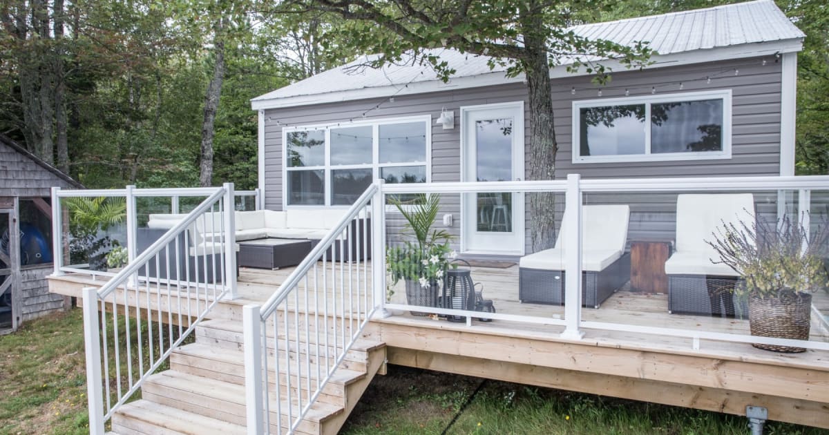 Rise | Cottage Deck with Wall Mounted Outdoor Lighting by Reimagine Designs