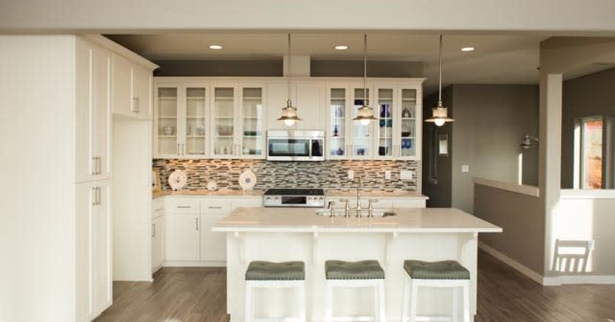 Rise | Kitchen with Integrated LED by Winsome Construction
