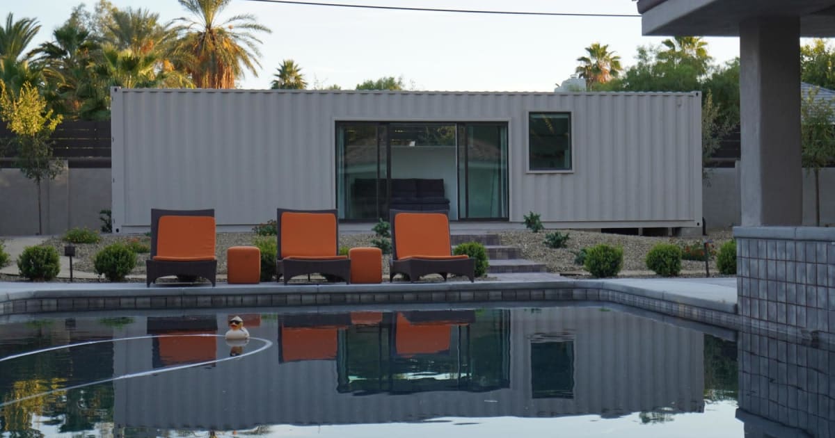 Rise | Container House by Pool with Shipping Container Home by ...