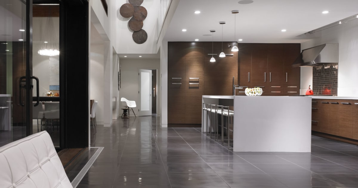 Rise | Kitchen with Integrated LED by My House Design/Build Team Ltd.