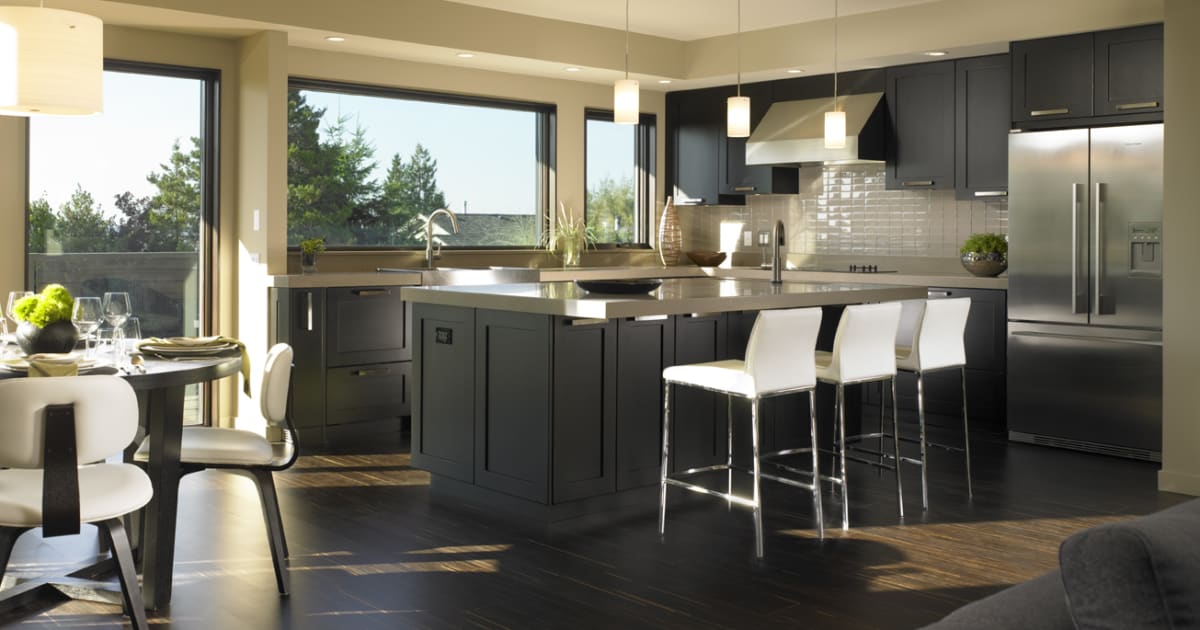 Rise | Kitchen with Integrated LED by My House Design/Build Team Ltd.