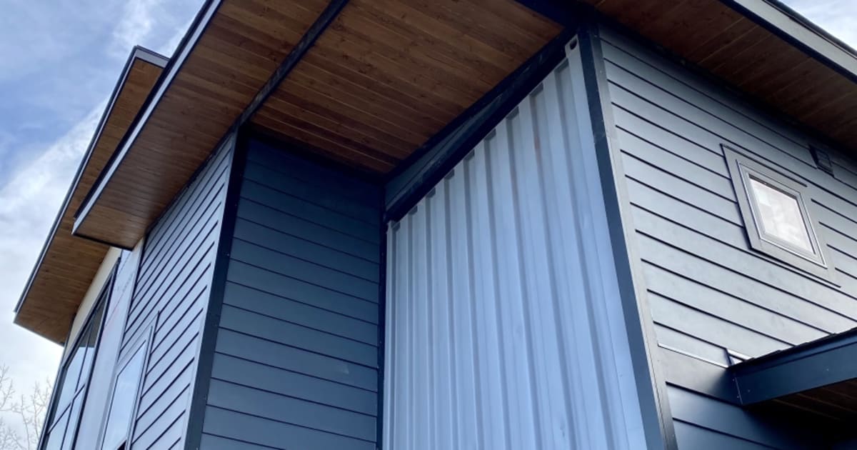 Rise | Shiplap Exterior Accent on The Ebeling House with Shiplap Wood ...