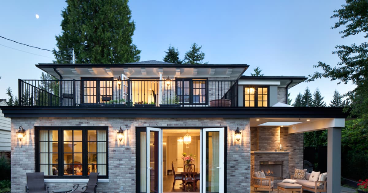 Rise | Rear Elevation with Tilt-and-Turn Patio Door by Naikoon Contracting