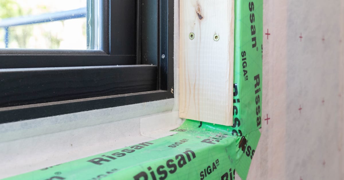 Rise | SIGA Rissan taped window frame with Vapor Control Layer by SIGA ...