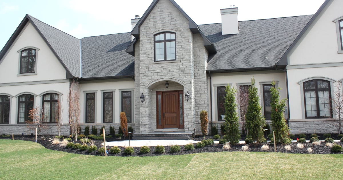 Front view - Stone Siding with Stone Siding by Masonal Stone Inc