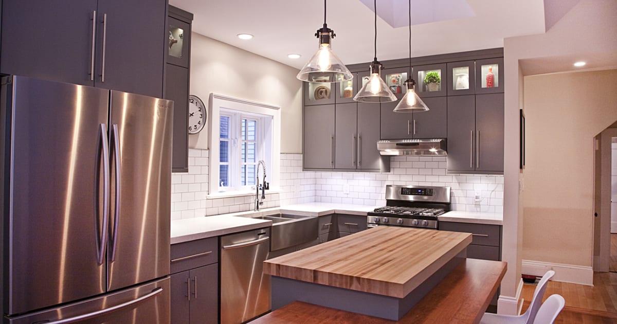 King Kitchen with Dishwasher by Reimagine Designs