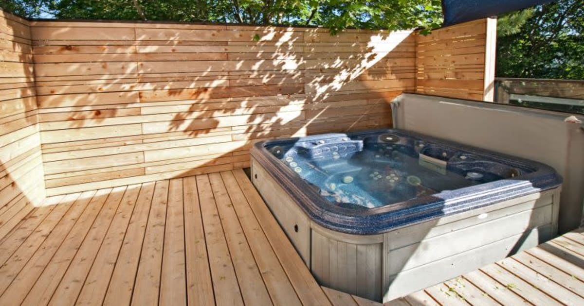 Rise Hot Tub Deck With Pressure Treated Decking By Rsi Projects