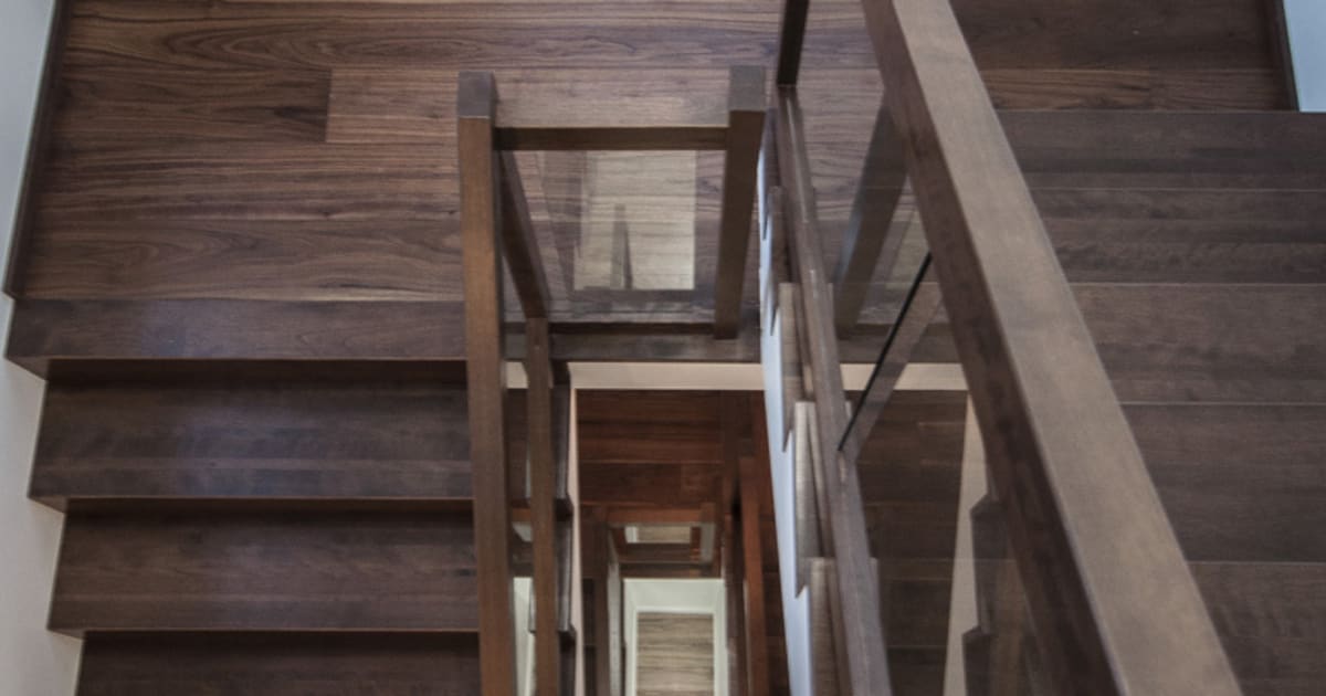 Rise | Paradiso Wooden Staircase with Fixed Window by Bowers Construction