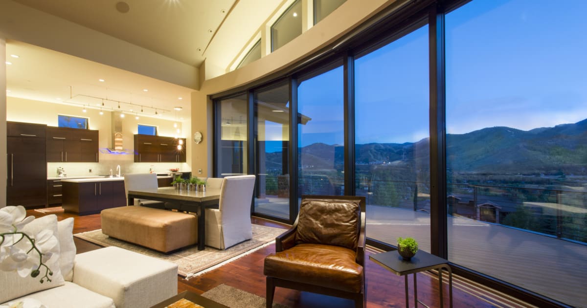 Rise | Open concept kitchen, dining and great room with Integrated LED ...