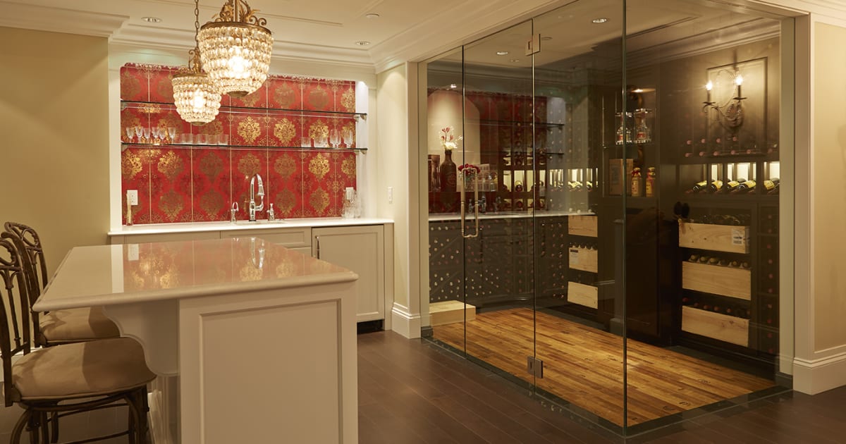 Rise | Home Bar with Low-Flow Kitchen Faucet by My House Design/Build ...