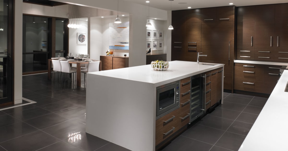 Rise | Kitchen with Integrated LED by My House Design/Build Team Ltd.