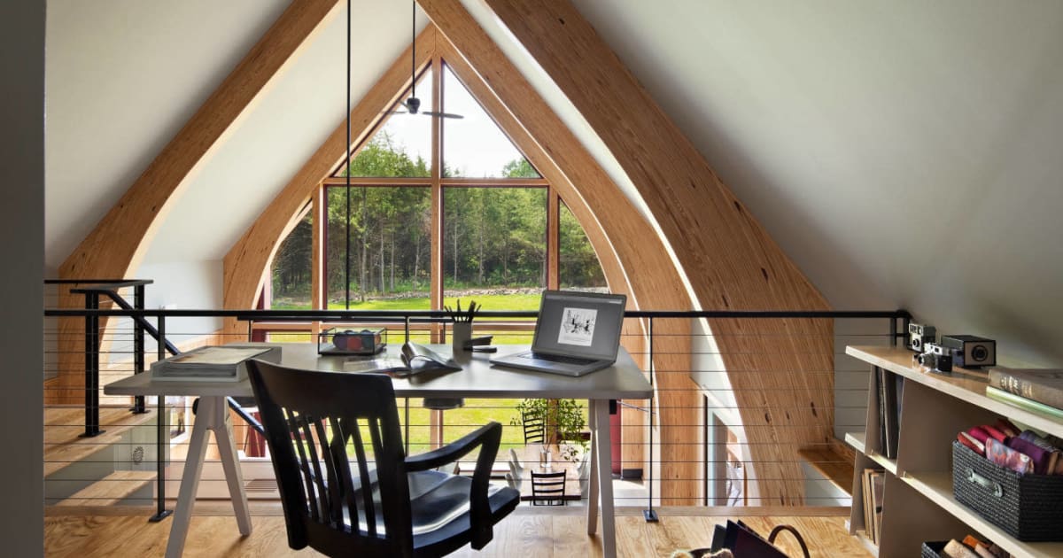 Rise | Home office with a view with FSC Certified Hardwood by Alpen ...