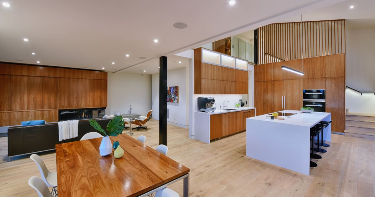 Rise | Kitchen with Integrated LED by Alliance Green Builders